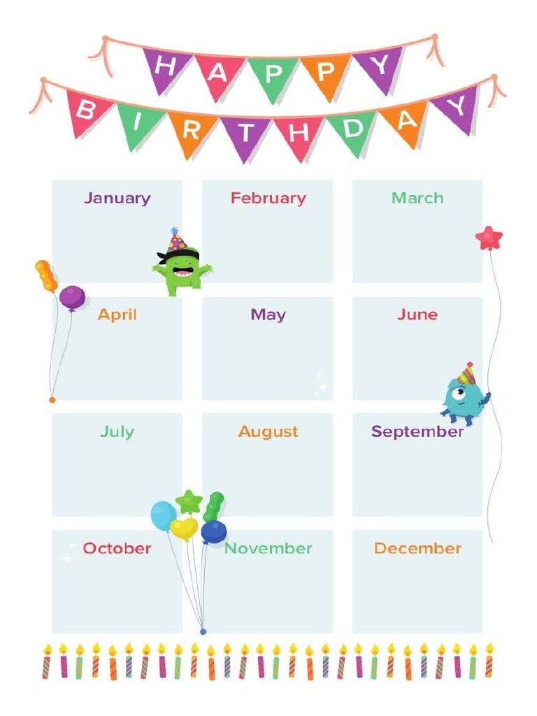Bday Calendar | PDF