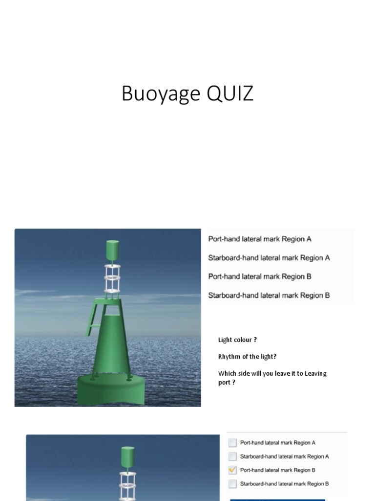 IALA Buoyage Quiz-Ppt in pdf-2 | PDF
