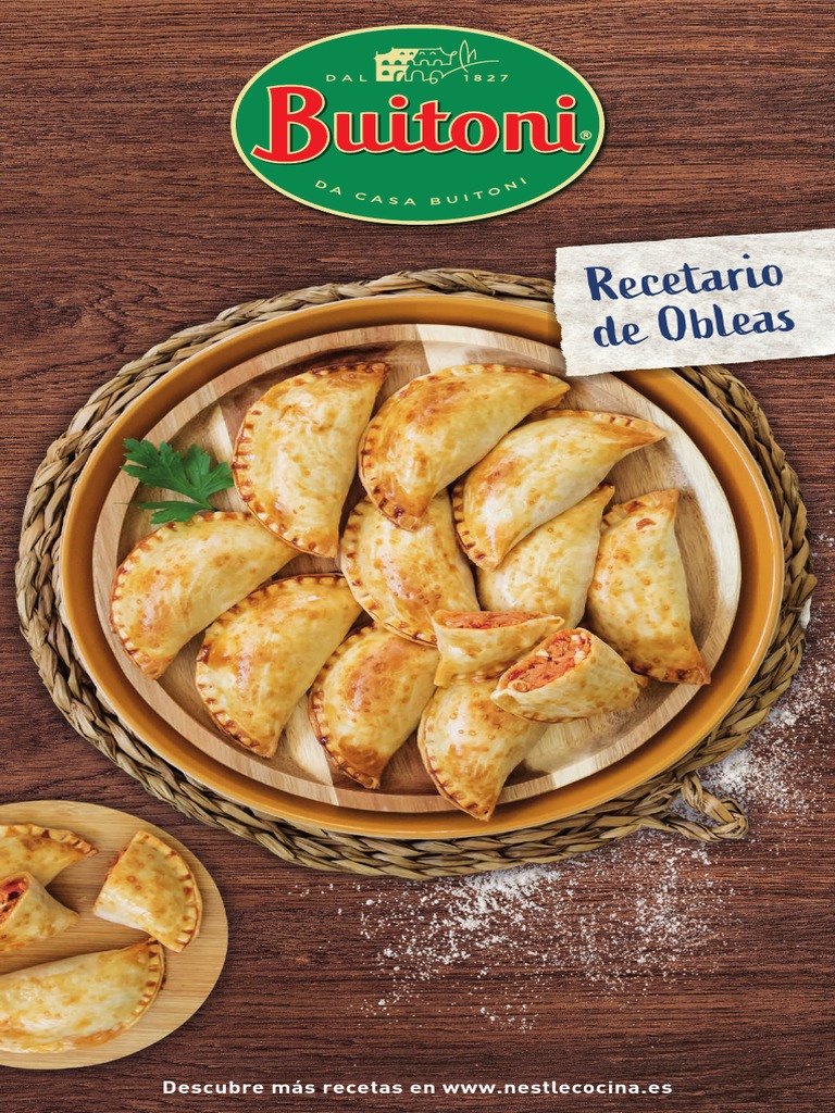 Buitoni Recetario Obleas 2022 | PDF | Preparación de comida y bebida ...
