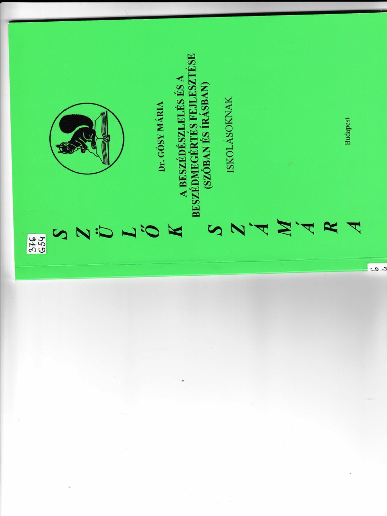 Beszédészlelés Iskolás Gósy | PDF