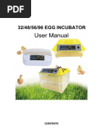 Egg Incubator User Manual PDF | PDF