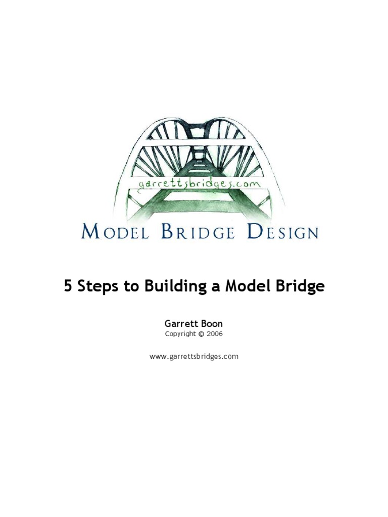 5 Steps To Building A Model Bridge | PDF | Wood | Pound (Mass)