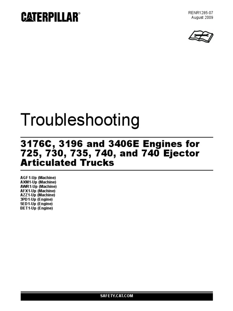 Cat 3176C, 3196 and 3406E Engines For 725, 730, 735, 740, and 740 ...