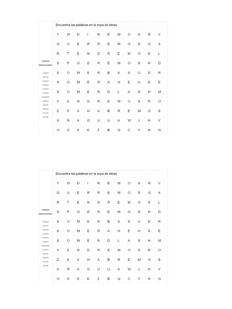Sopa de Letras Futuro | PDF