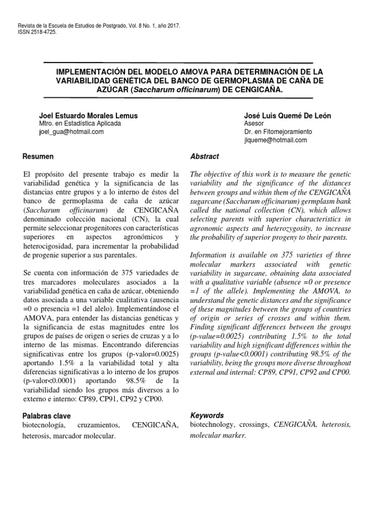 Articulo - Joel Morales - Aprobado | PDF | Diferencia | Science