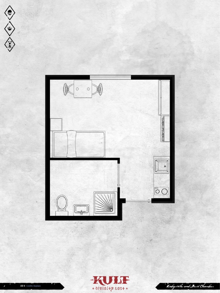 KULT Divinity Lost - Labyrinths and Secret Chambers (MAP) | PDF