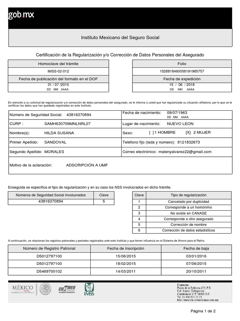 Alta Imss | PDF | Gobierno