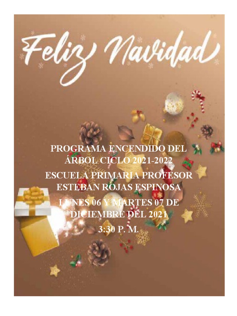 Programa Navideño | PDF | Árbol de Navidad | Navidad
