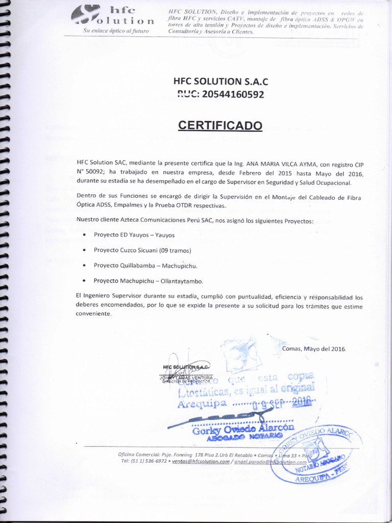 HFC Solution Sac | PDF