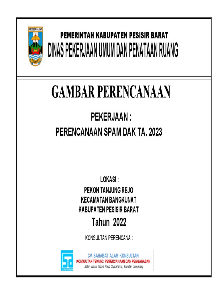 Gambar Rencana Dak Spam Ta2023 (Tanjungrejo) | PDF