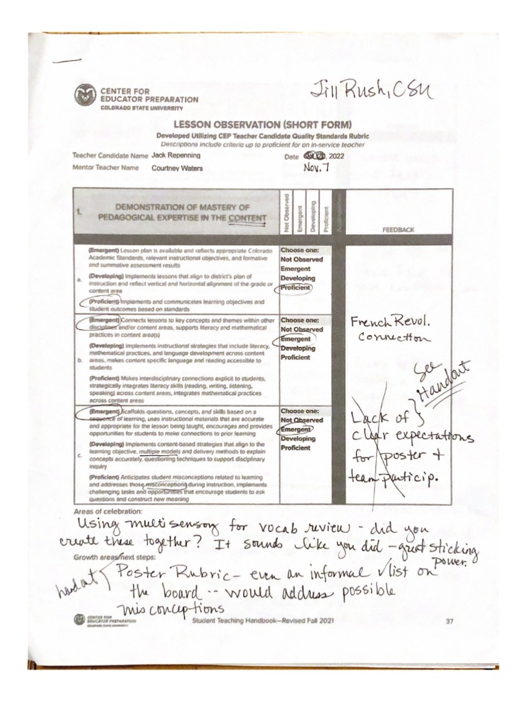 Final Lesson Formal Observation | PDF