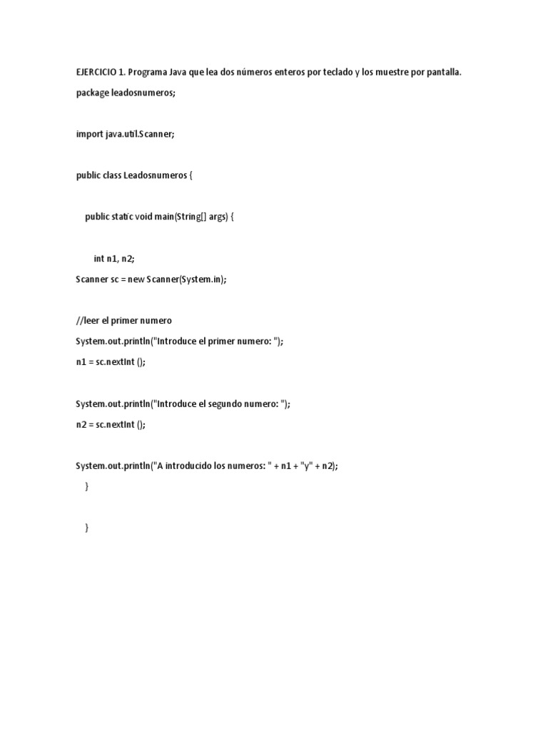 Programas NetBeans | PDF | Java (lenguaje de programación) | División (Matemáticas)