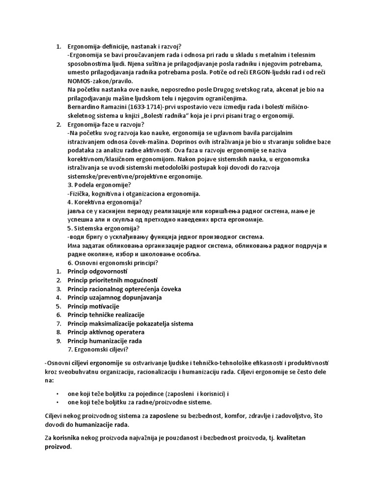 Ergonomija | PDF