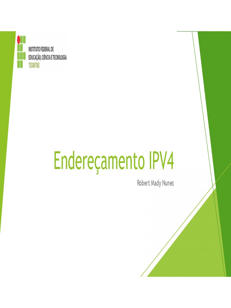 Endereçamento IPV4 | PDF | Endereço de IP | Internet
