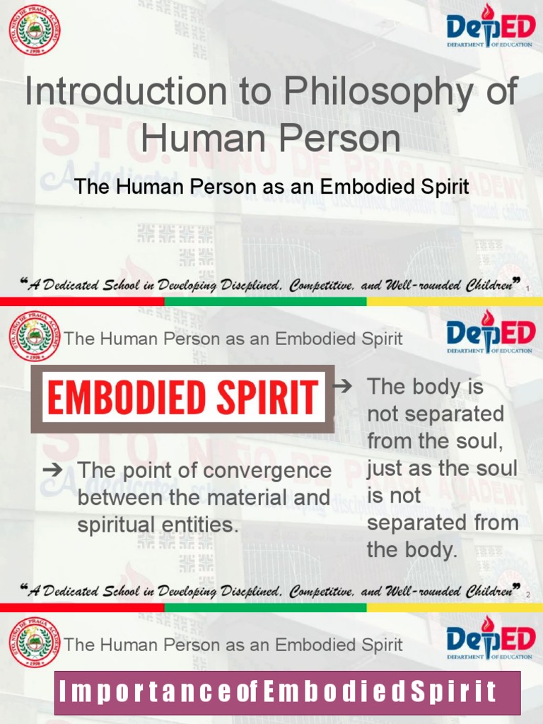 The Human Person As An Embodied Spirit | PDF | Soul | Moksha