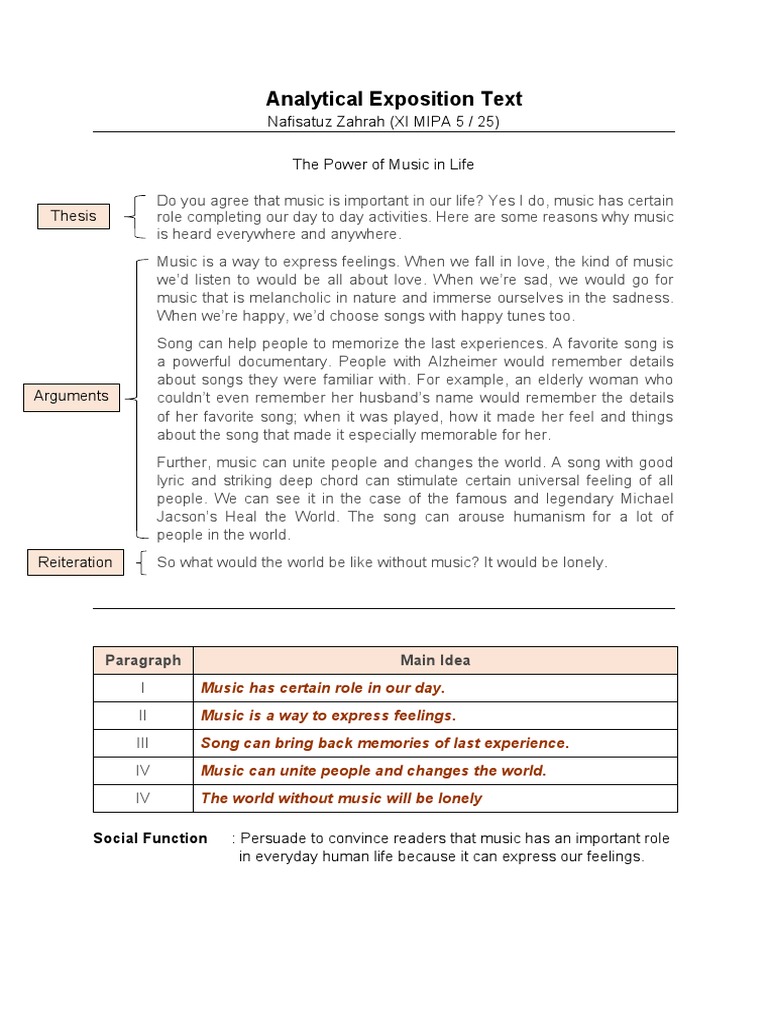 Analytical Exposition Text | PDF