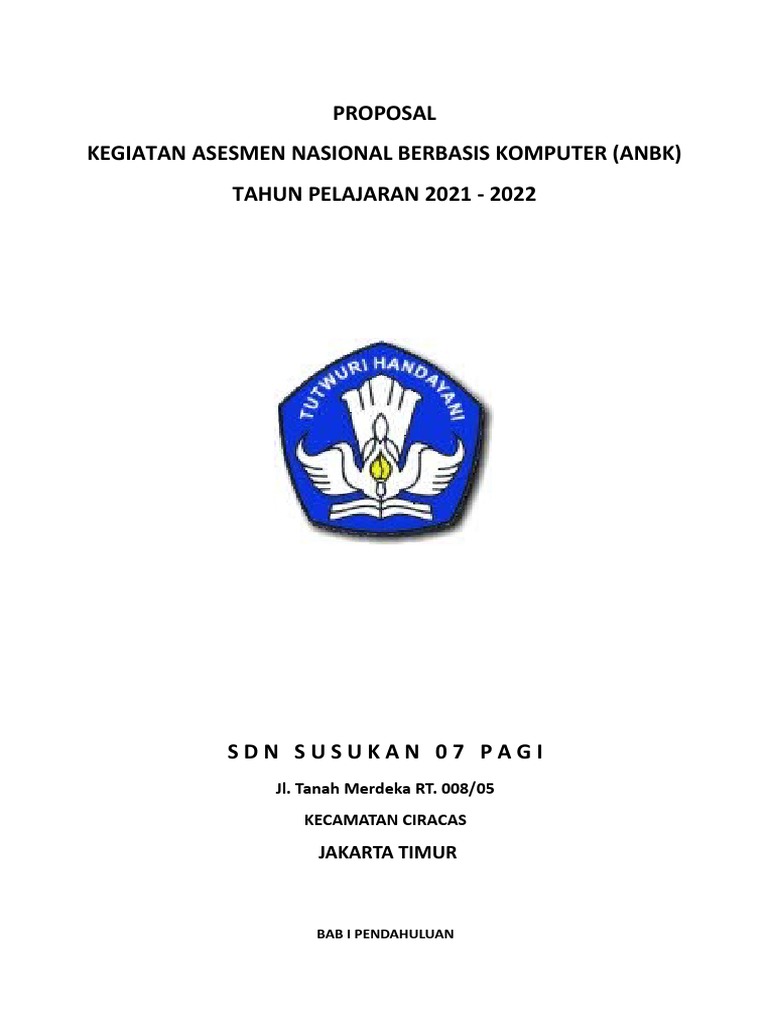 Proposal Anbk SDN Susukan 07 Pagi | PDF | Ilmu Sosial