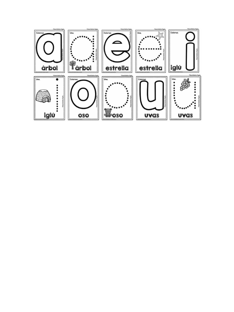 Trazos de Vocales | PDF