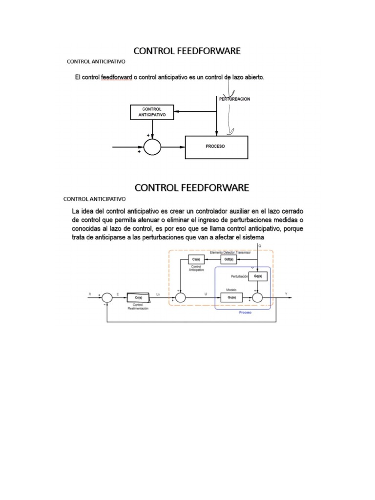 Control en Adelanto o Feedforware | PDF