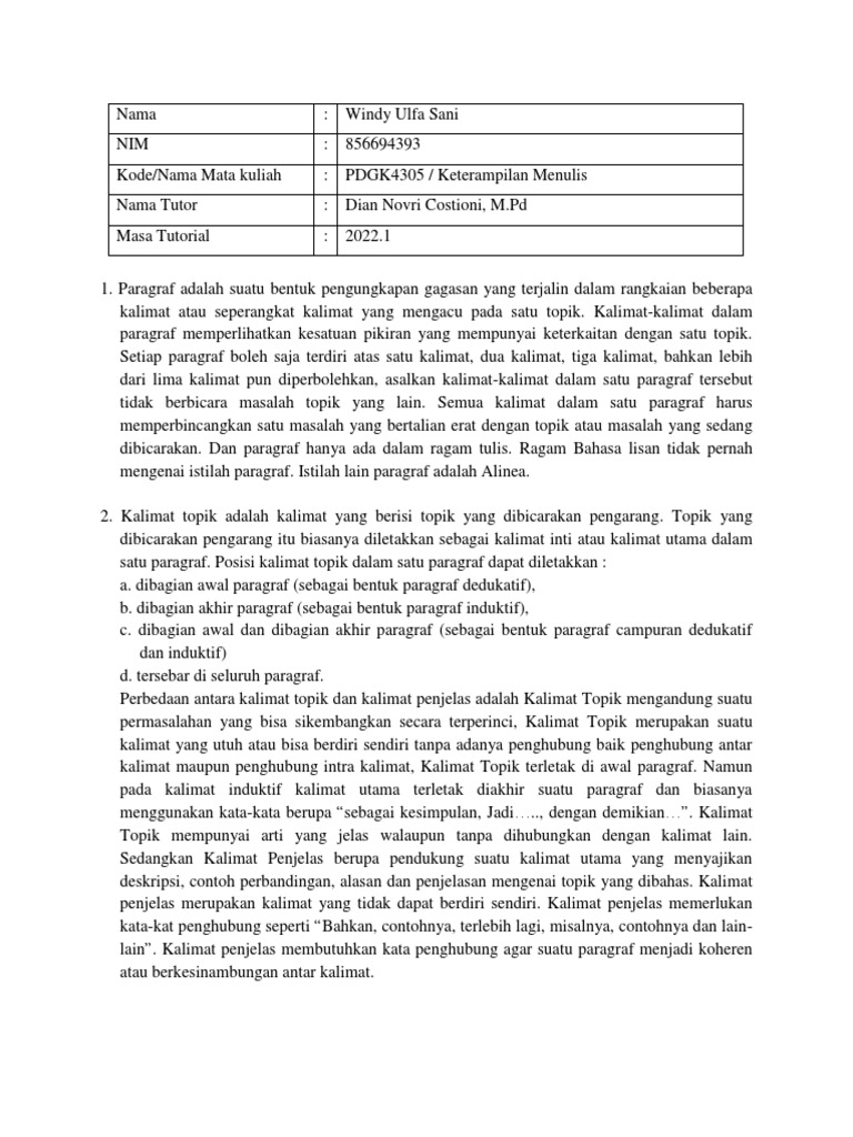Tutorial2 DianNovriCostioni | PDF | Seni & Disiplin Bahasa | Kajian Bahasa Asing