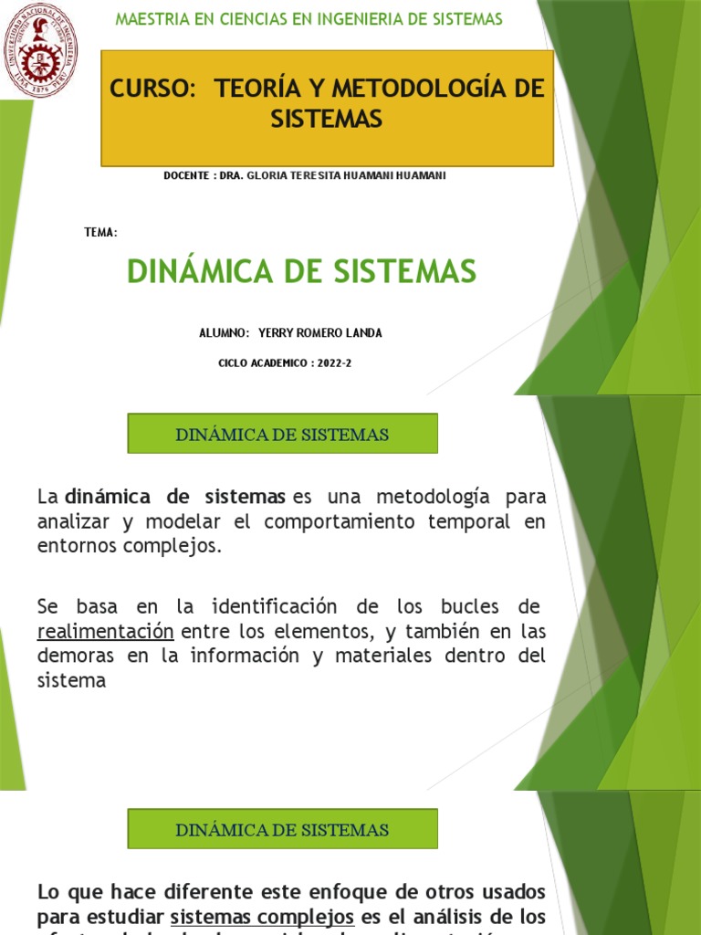 Dinamica de Sistemas | PDF | Ciencia de sistemas | Science