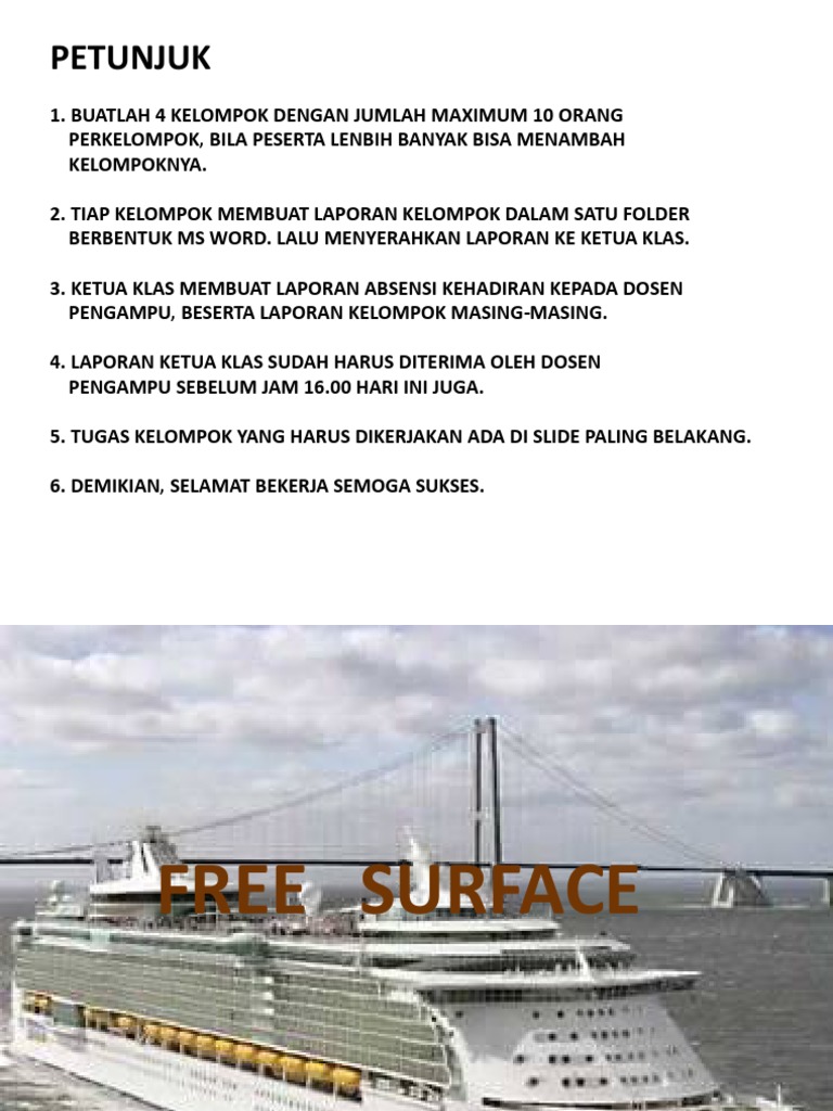 Optimasi Stabilitas Kapal dan Free Surface Effect | PDF