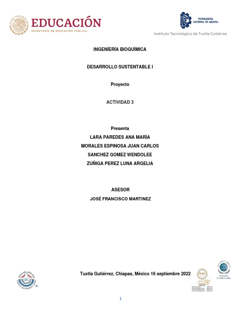 U1 - Act.3 - Equipo 7 | PDF | Desarrollo sostenible | Naturaleza