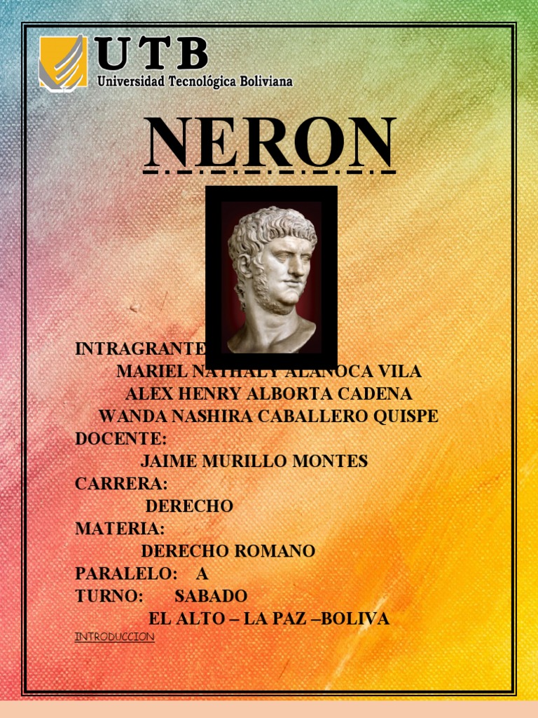 NERON | PDF | Nerón | imperio Romano