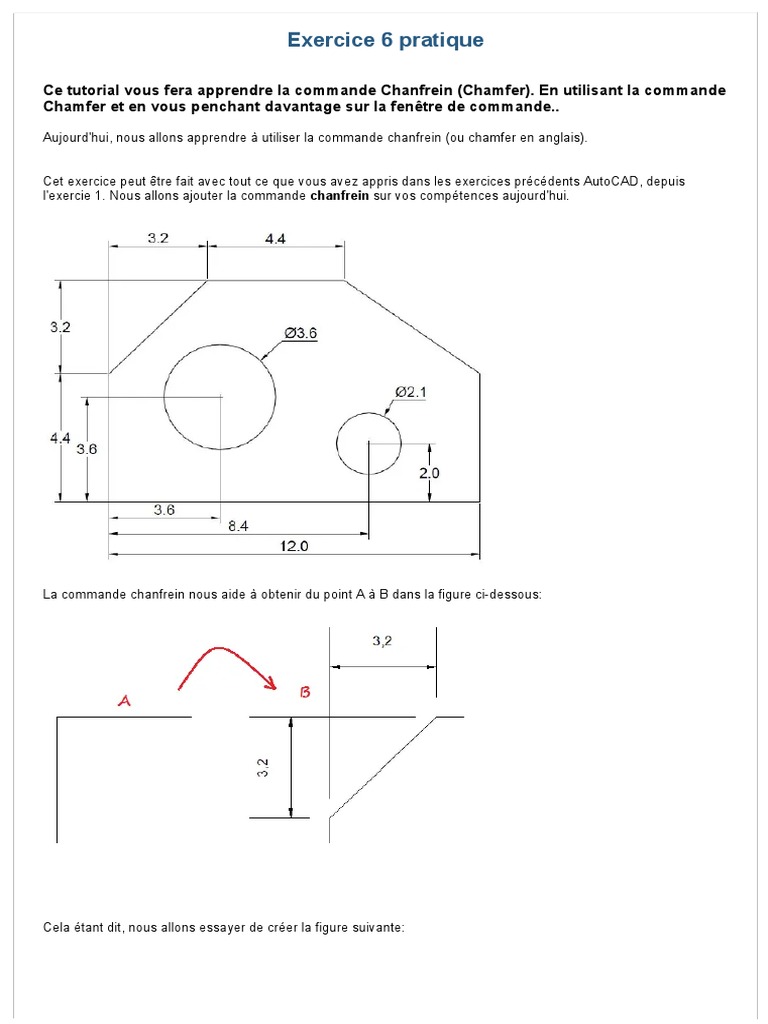 Exercice Autocad 6 | PDF | Méthodes et références pédagogiques ...