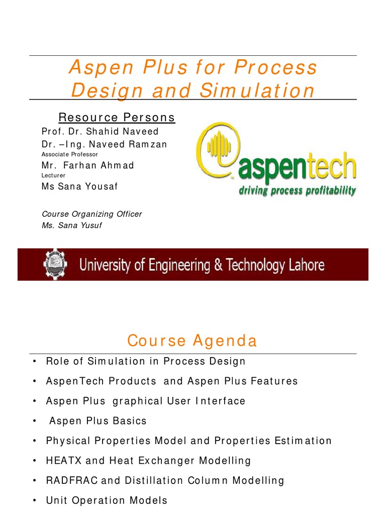 Aspen Plus - Module I | PDF | Computational Fluid Dynamics | Fluid Dynamics