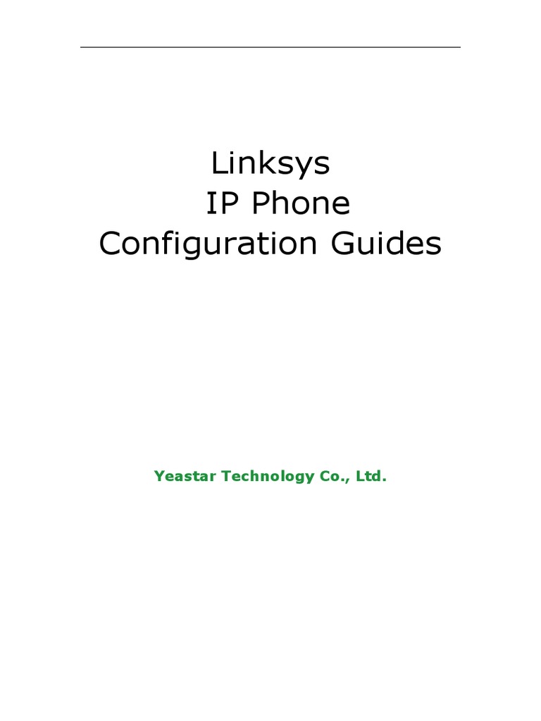 Linksys Configuration Guides en | PDF | Telephone | Voicemail