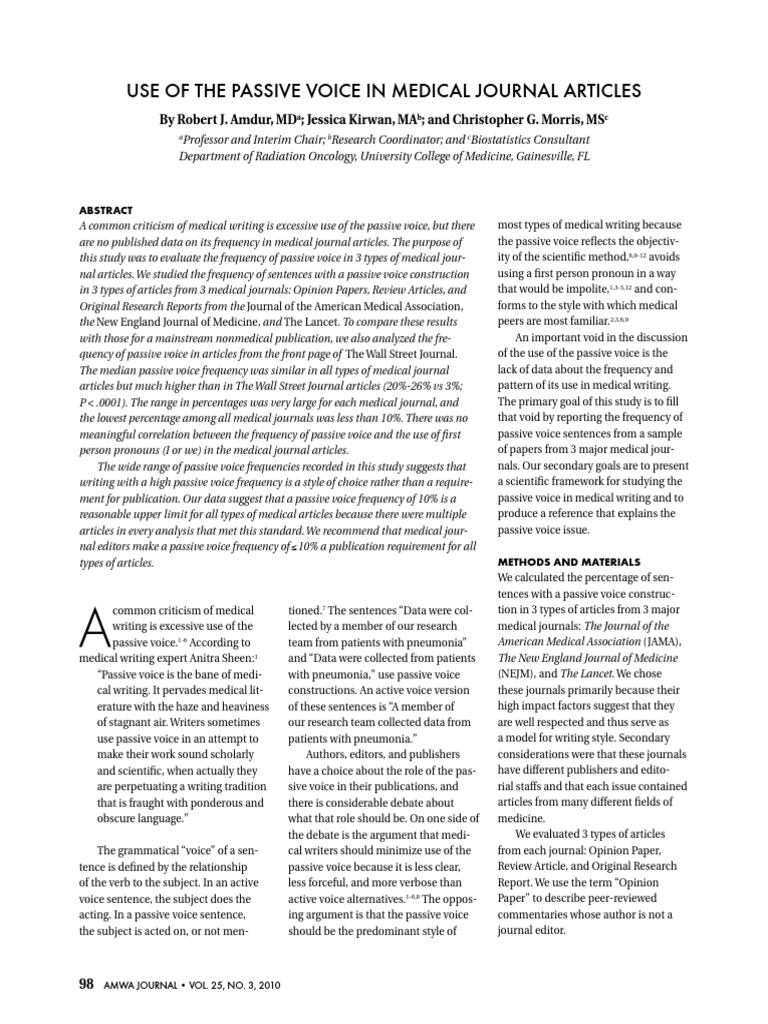 Use of Passive Voice | PDF | Median | Analysis Of Variance