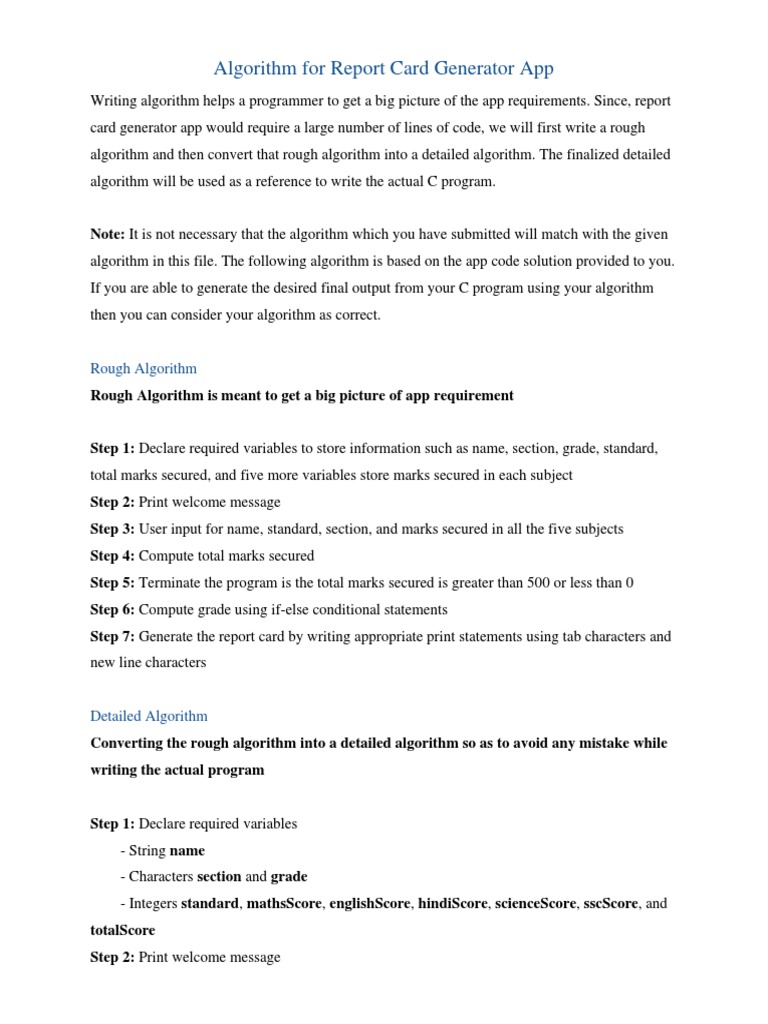 M1-Assignment Solution-Algorithm | PDF | Computer Program | Programming