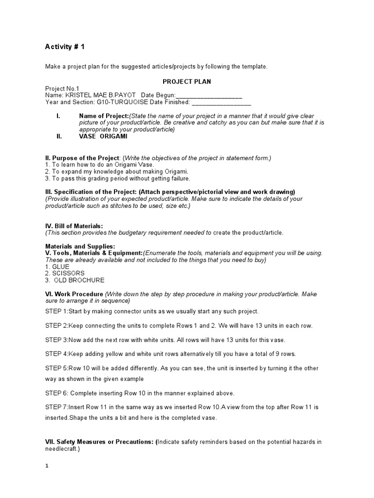Activity (TLE) | PDF | Cognition