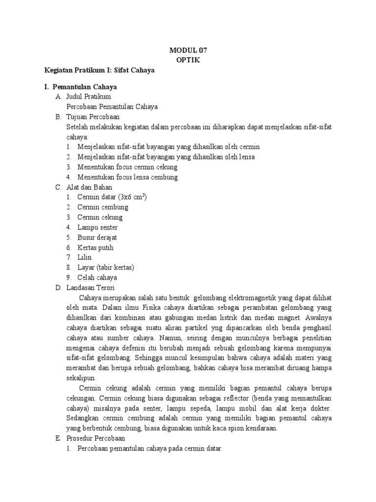 Laporan MODUL 07 | PDF | Teknologi & Rekayasa