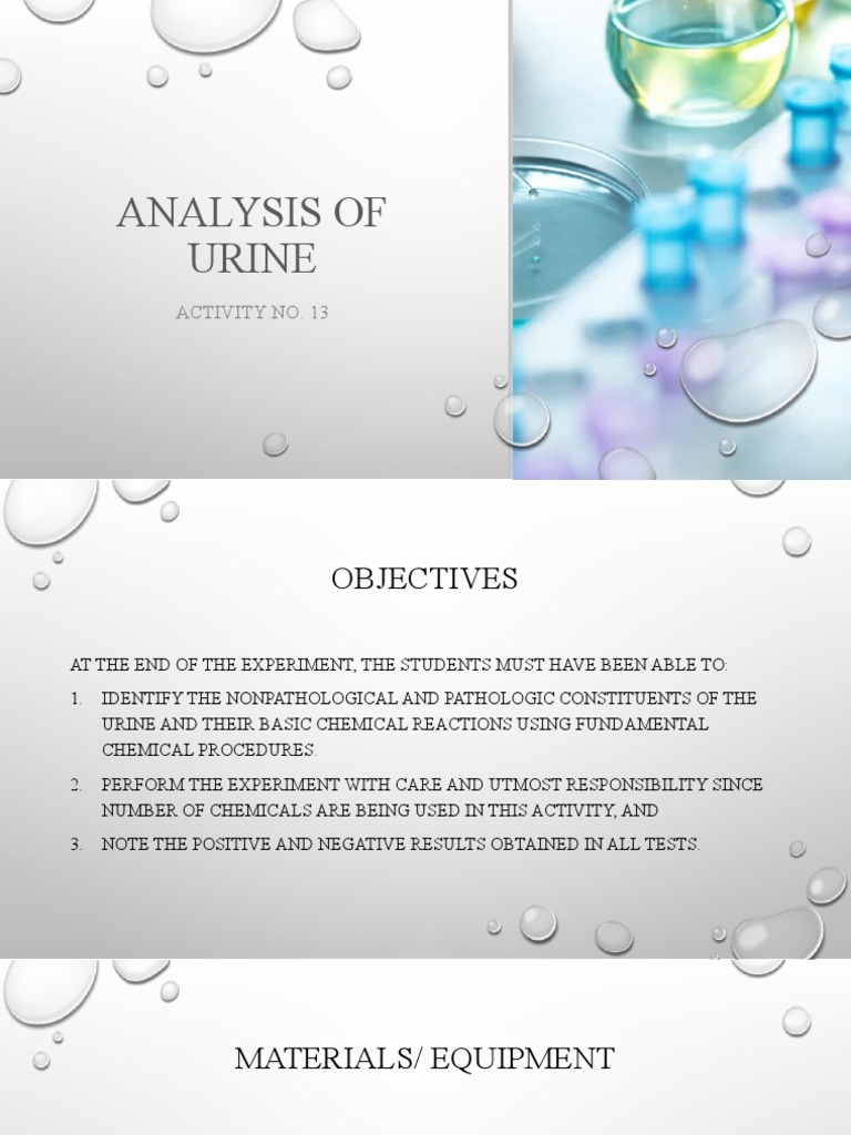 Analysis of Urine | PDF | Bile | Urine