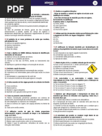 Simulado Teórico DETRAN 2025 PDF | PDF | Semáforo | Carro