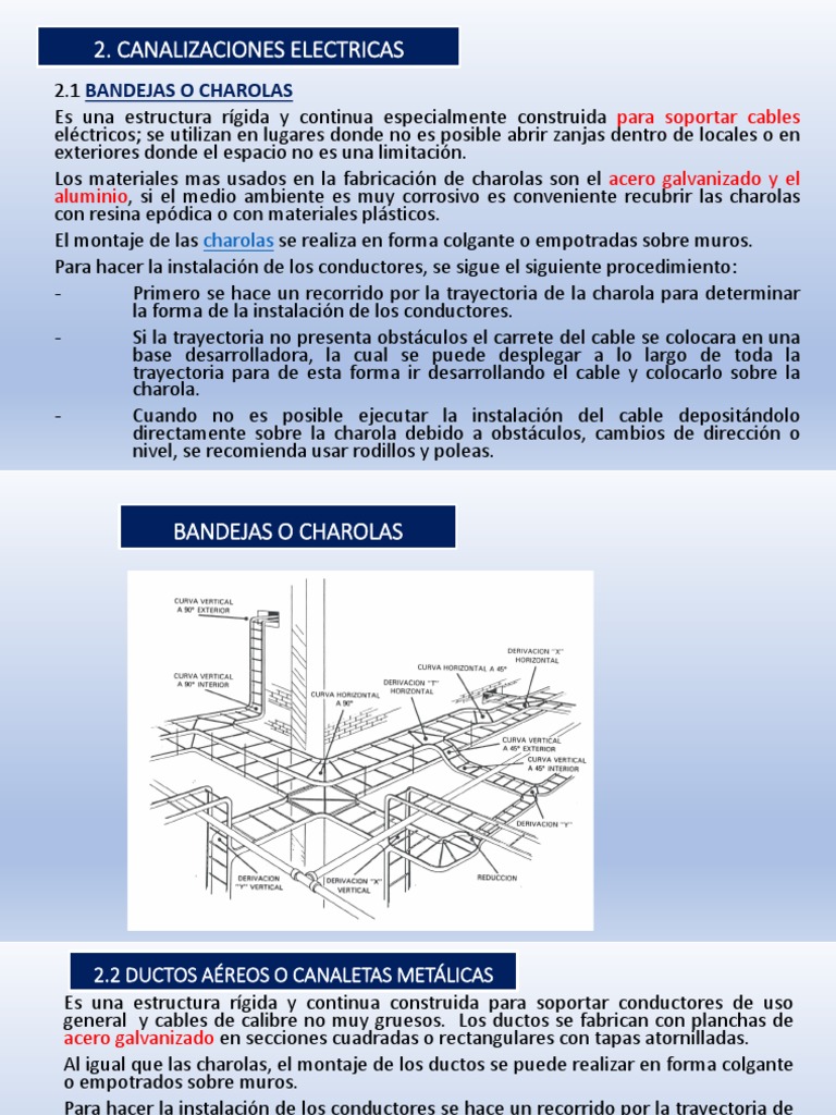 Clase2.b Canalizaciones - Conductores | PDF | Resistencia Eléctrica y Conductancia | Tubería ...