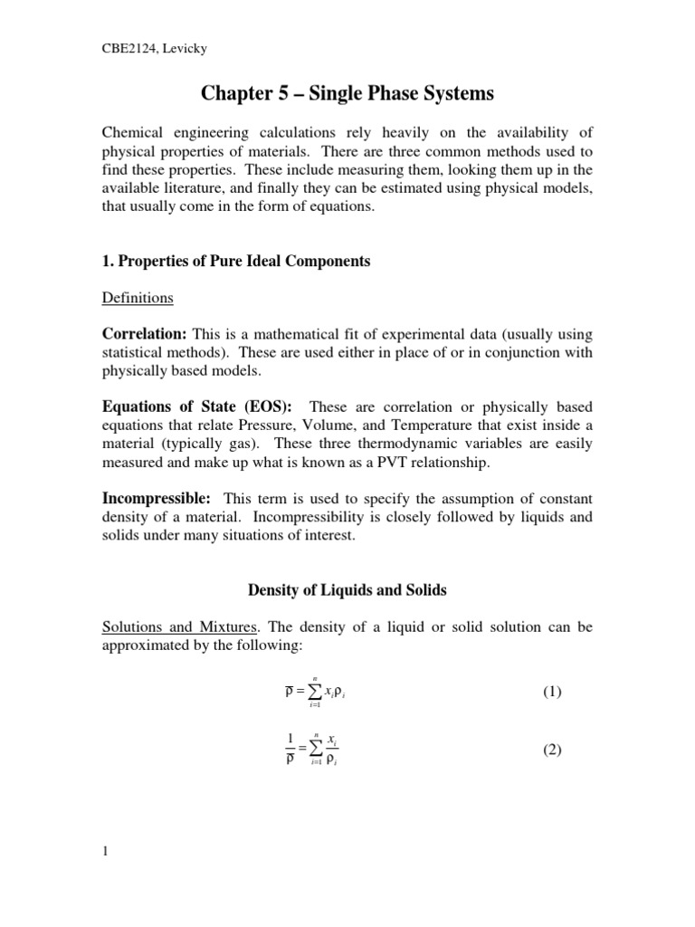 Volume Additivity 1 | PDF | Gases | Density