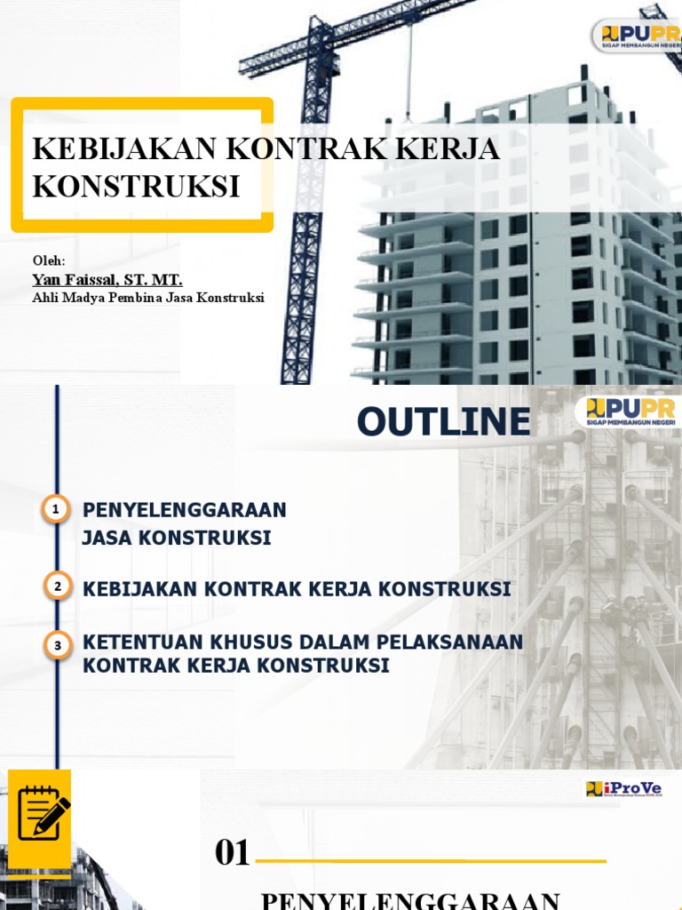 Kebijakan Kontrak Kerja Konstruksi | PDF