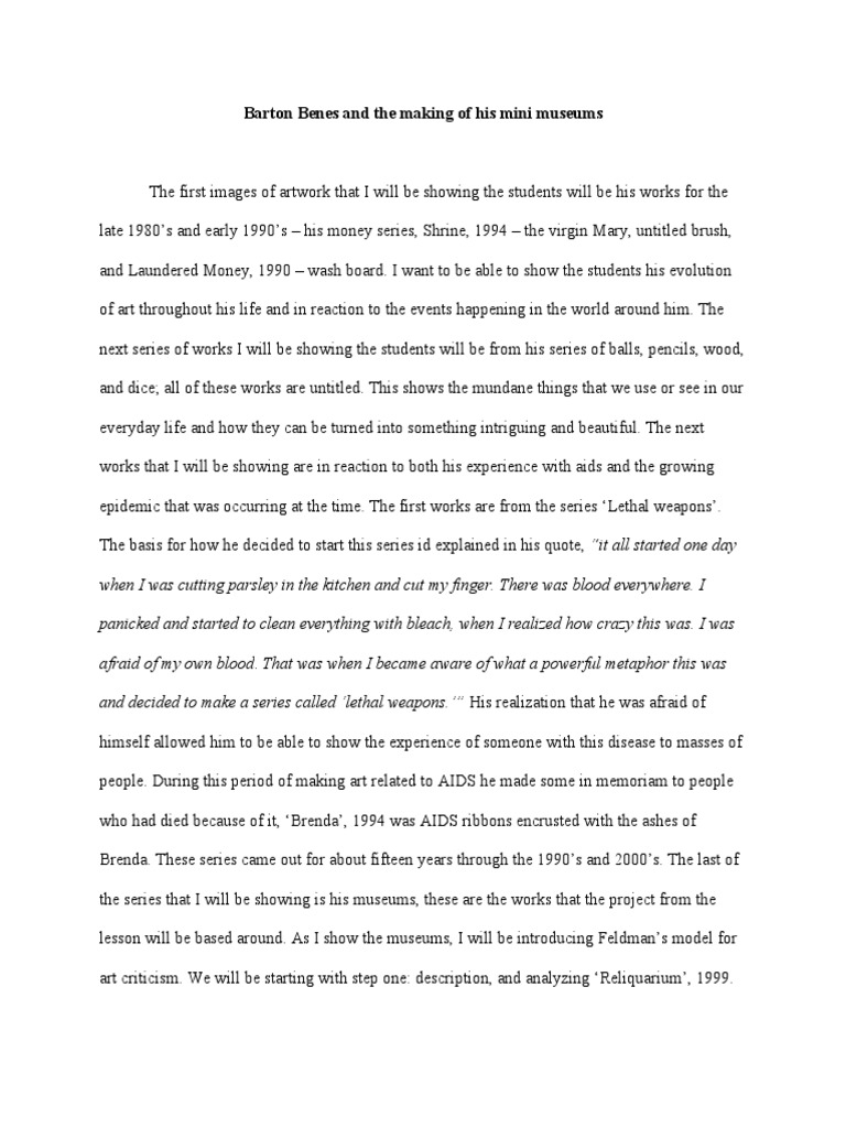 Barton Benes Introduction Done | PDF | Paintings | Collage
