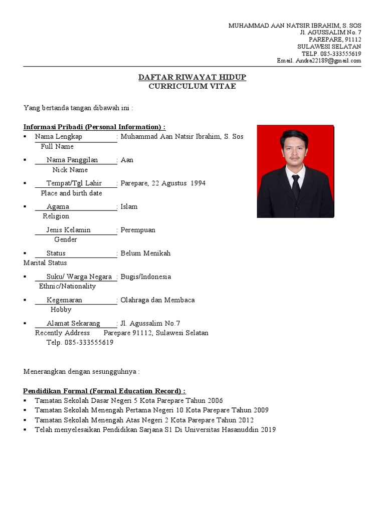 Curriculum Vitae Tasya New | PDF