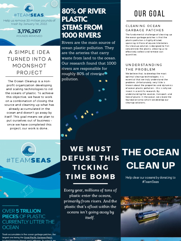 The Ocean Clean Up - Brochure | PDF | Earth Sciences | Nature