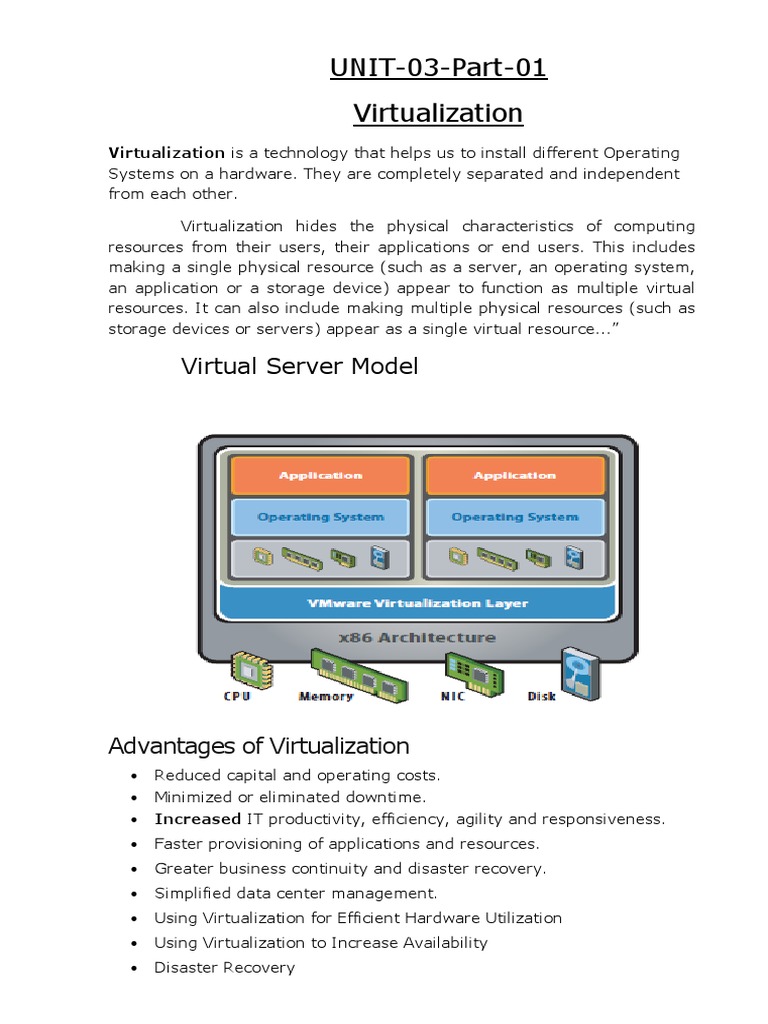 Cc Unit 03 Part 1 Pdf Virtualization Virtual Machine