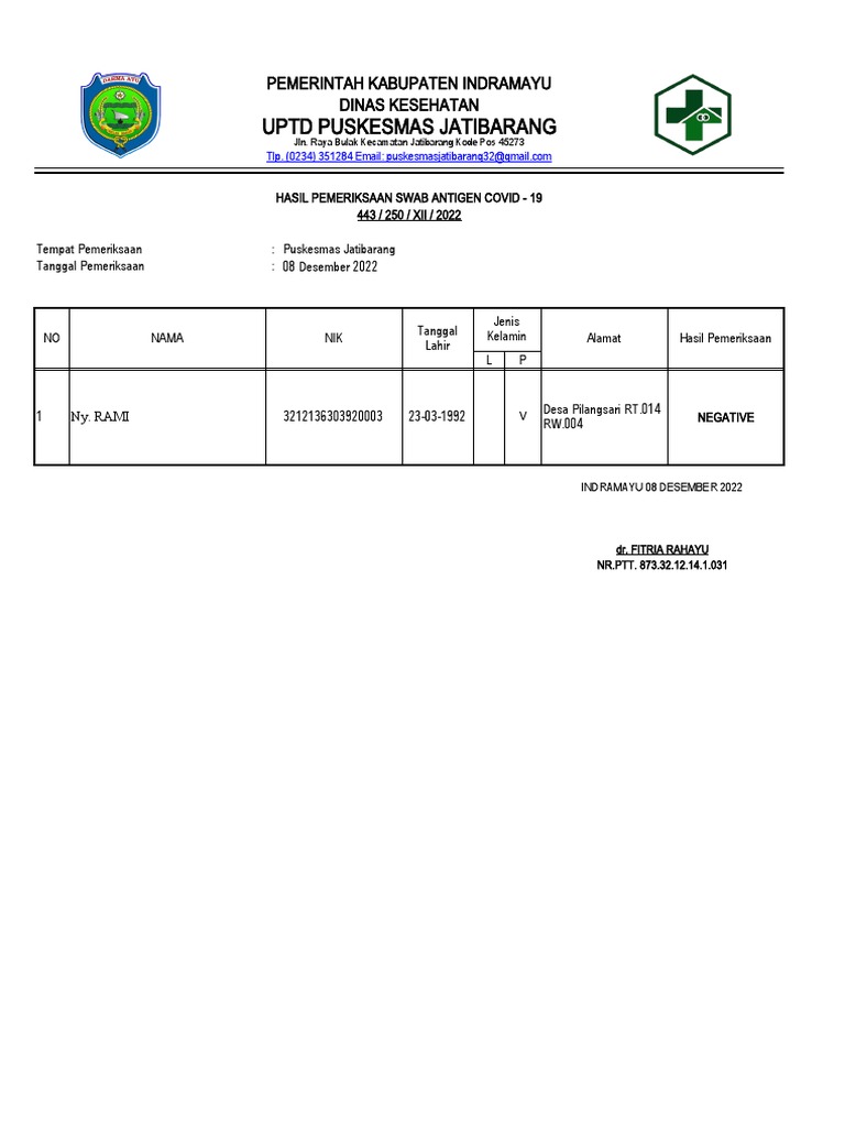 Pemeriksaan Antigen | PDF