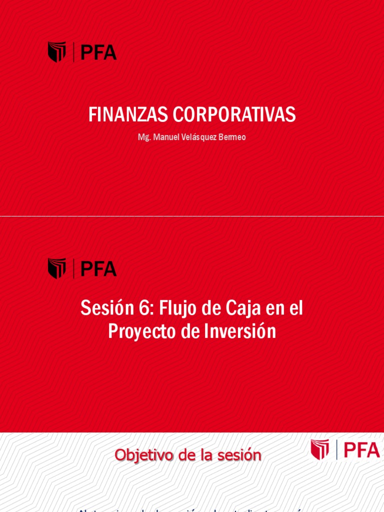 Sesión 6 - Flujo de Caja Proy. Inversión | Descargar gratis PDF | Flujo de efectivo | Estado de ...