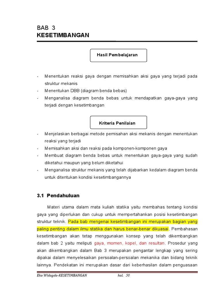 MekTek 1 Bab 3 | PDF
