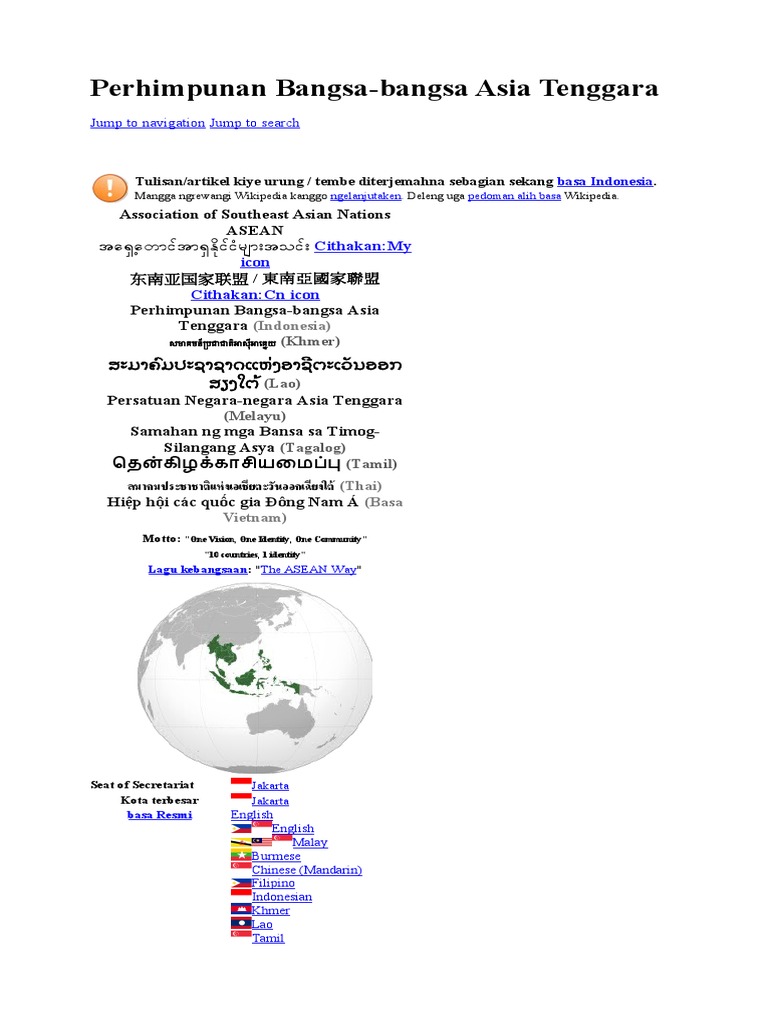 Anggota Asean Apec Mea Wto Afta | PDF