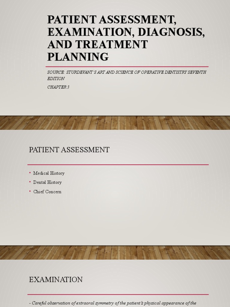 Comprehensive Patient Assessment, Examination, Diagnosis, and Treatment ...