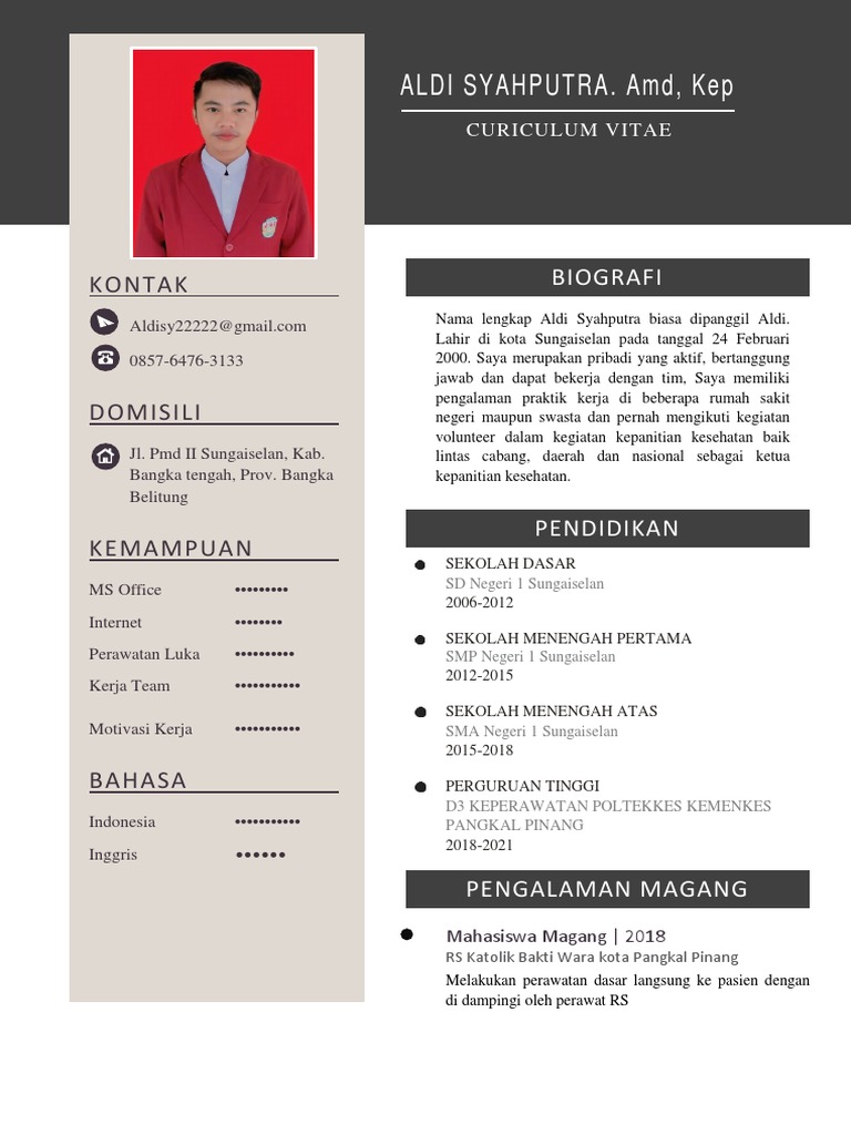 CV Fiks-1 | PDF | Pengembangan Diri